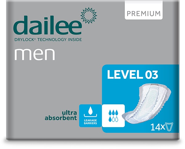 DAILEE Men Premium 3 Level vložky pro muže 14 ks | Dentimedshop.cz
